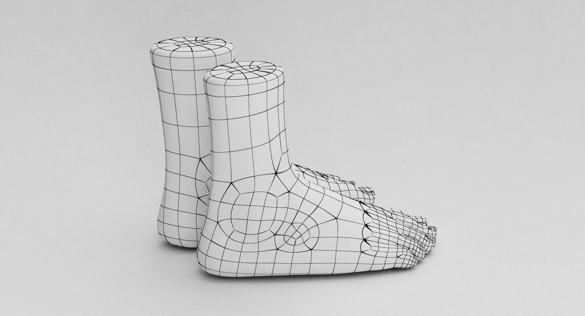 3d model foot realistic