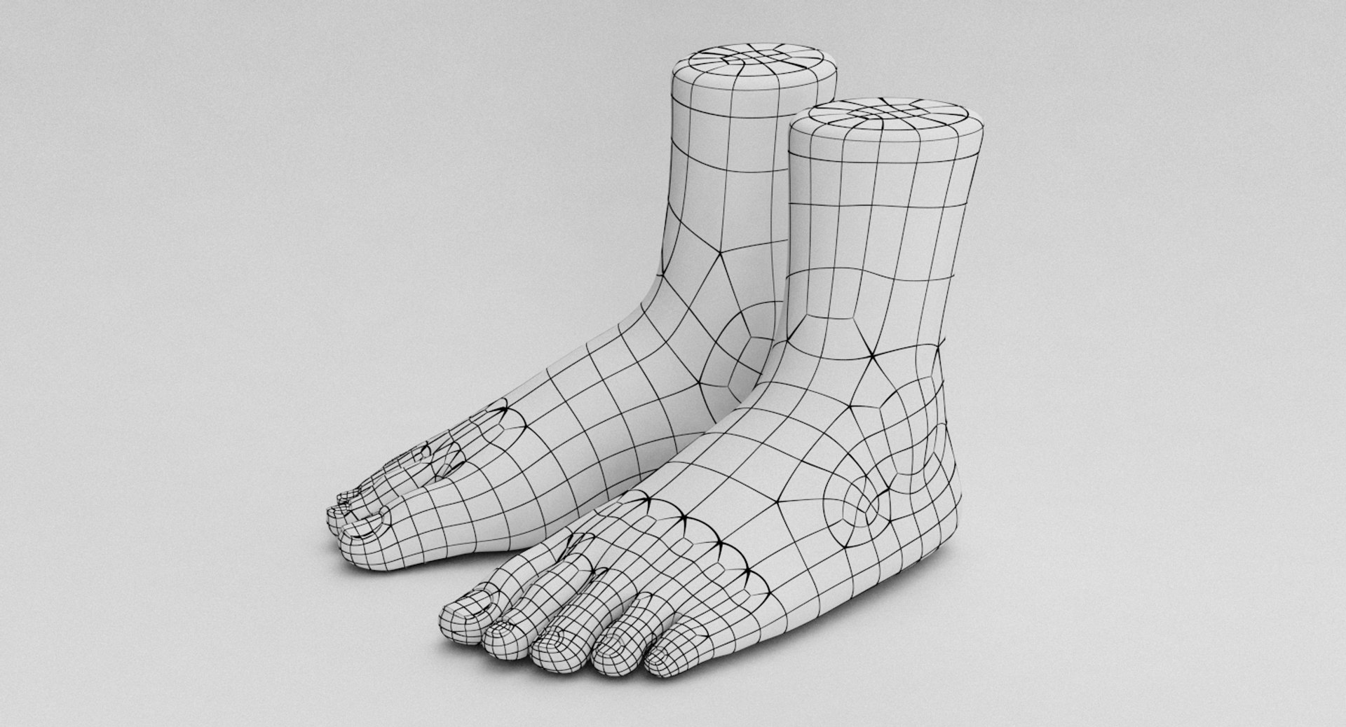 3d model foot realistic