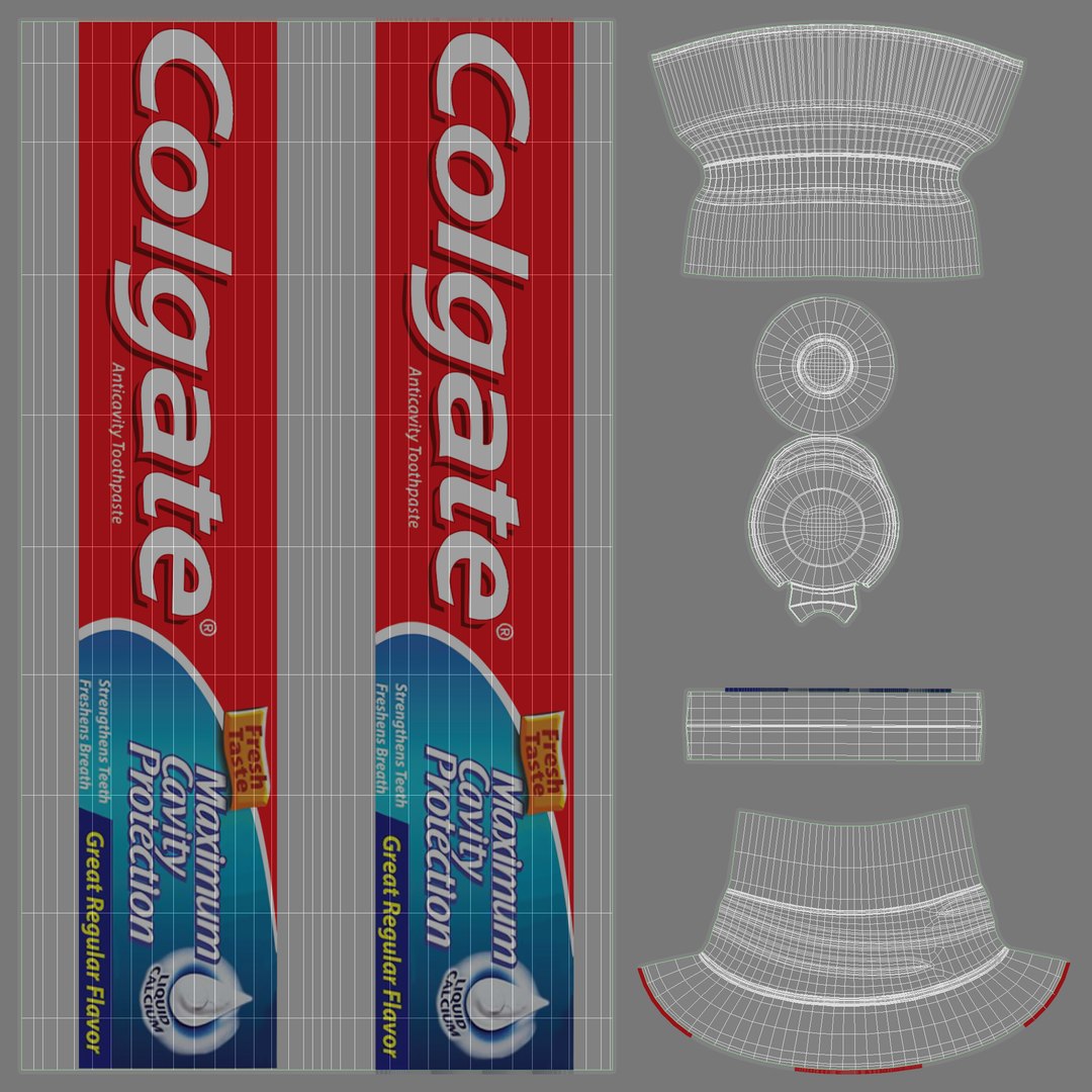 3D Toothpaste Colgate - TurboSquid 1668758