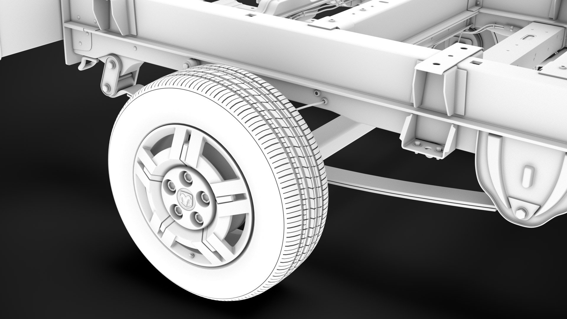 Ram promaster cargo chassis 3D model - TurboSquid 1457810