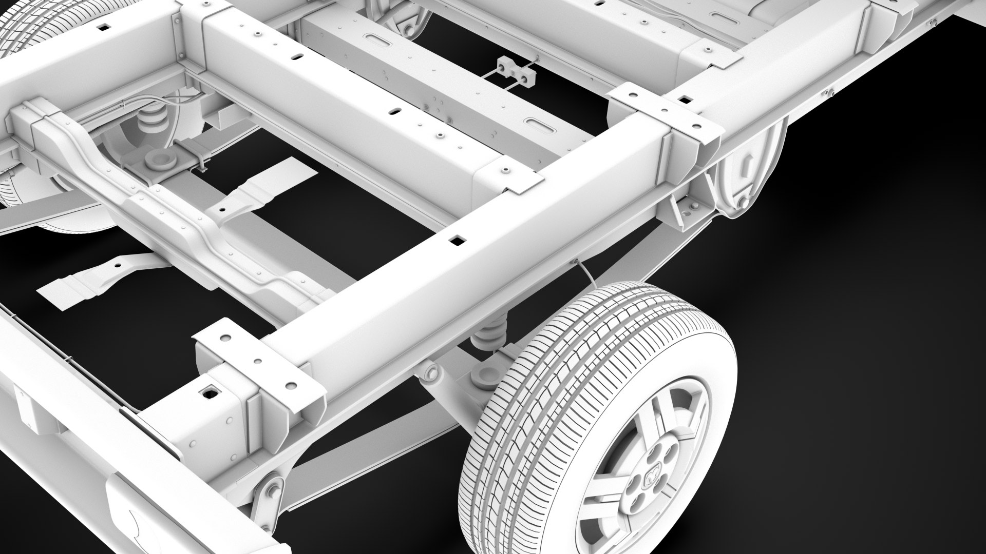 Ram promaster cargo chassis 3D model - TurboSquid 1457810