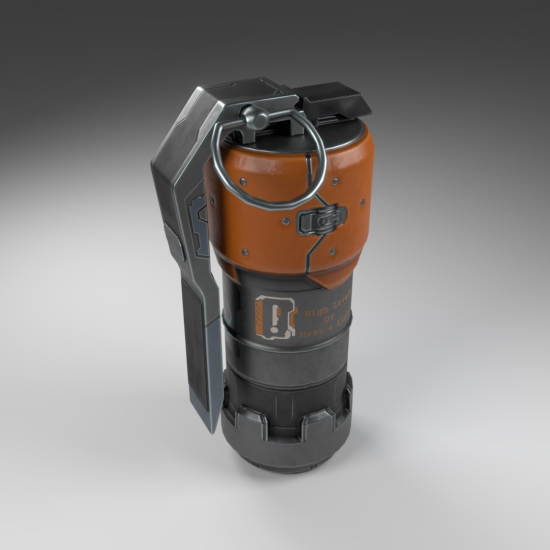 Sci-fi Granade Flashbang 3D Model - TurboSquid 2161072