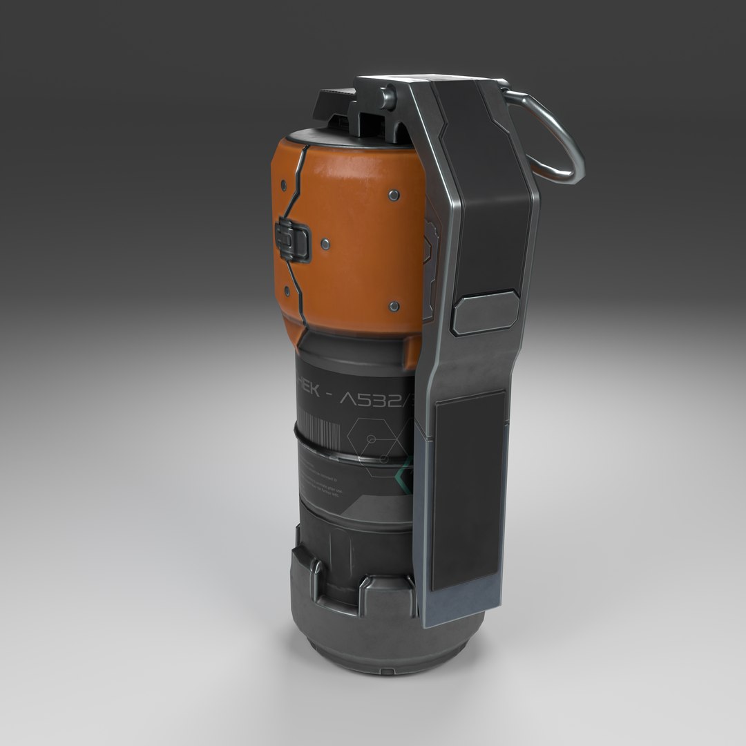 Sci-fi Granade Flashbang 3D Model - TurboSquid 2161072