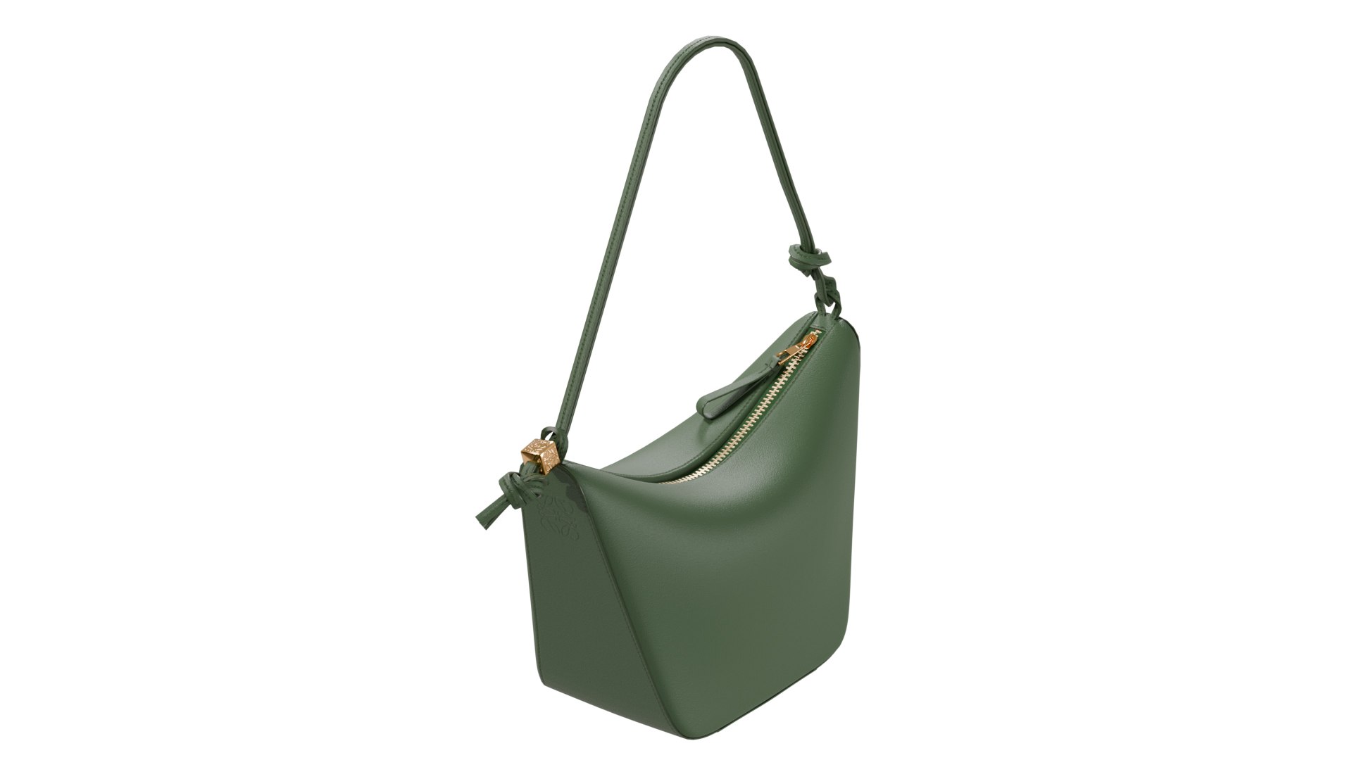 LOEWE Hammock Hobo Bag Bottle Green 3D - TurboSquid 2195109