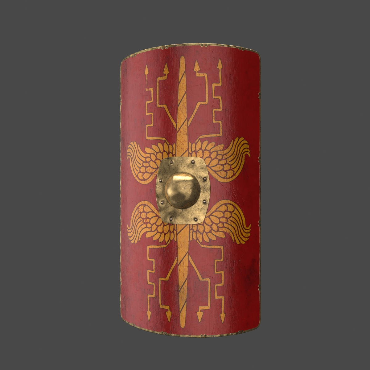 3D roman shield - TurboSquid 1668280