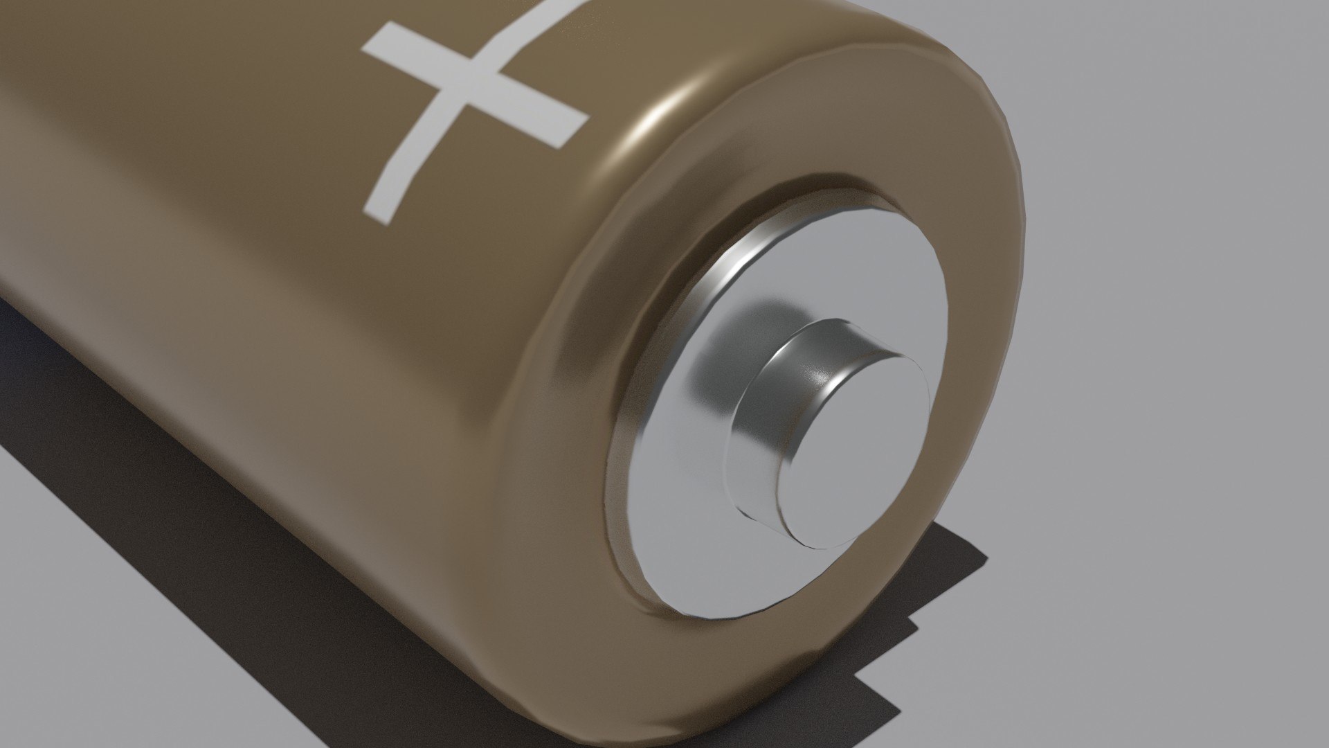 3D Battery With Brown And Grey Color - TurboSquid 1740643