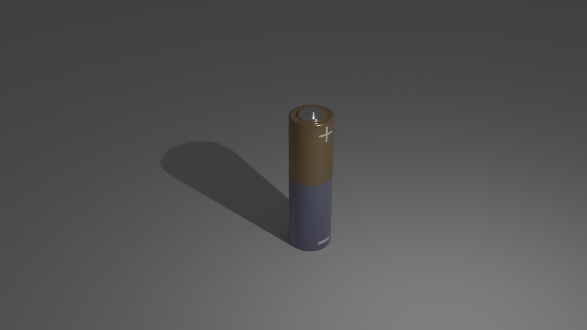 3D Battery With Brown And Grey Color - TurboSquid 1740643