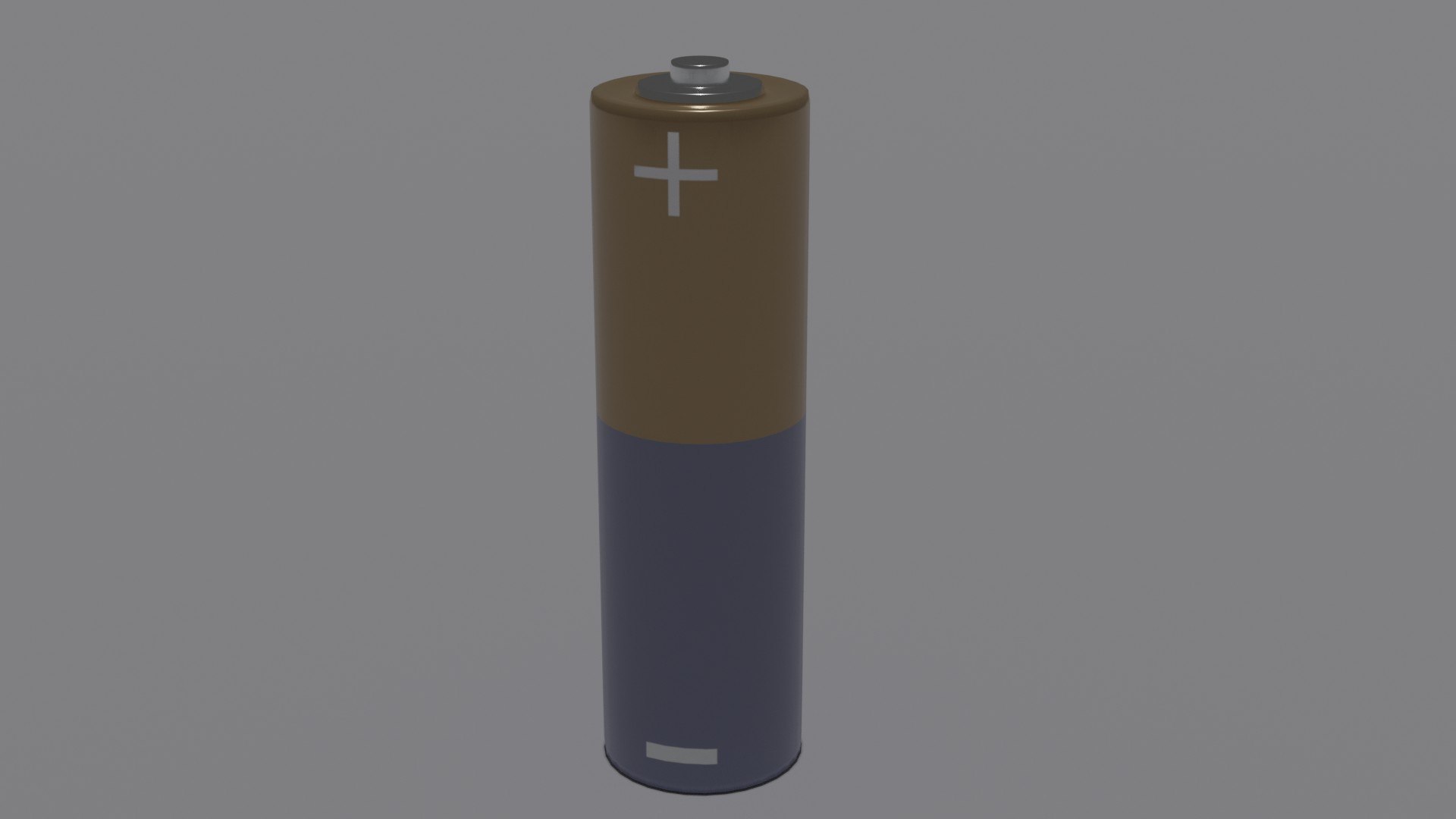 3D Battery With Brown And Grey Color - TurboSquid 1740643