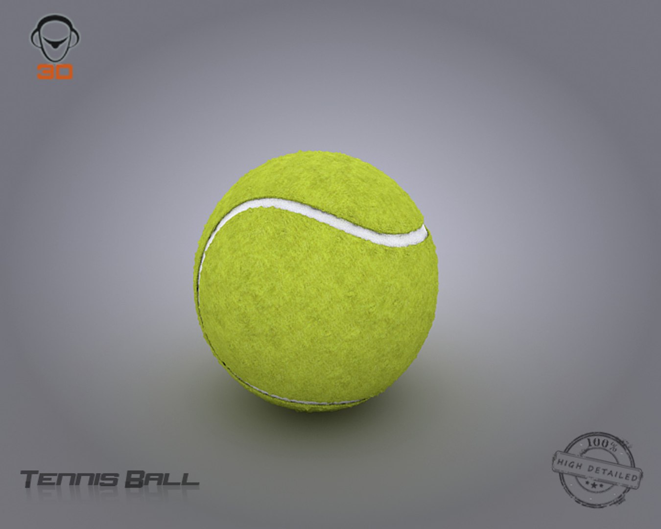 3d Tennis Ball Model