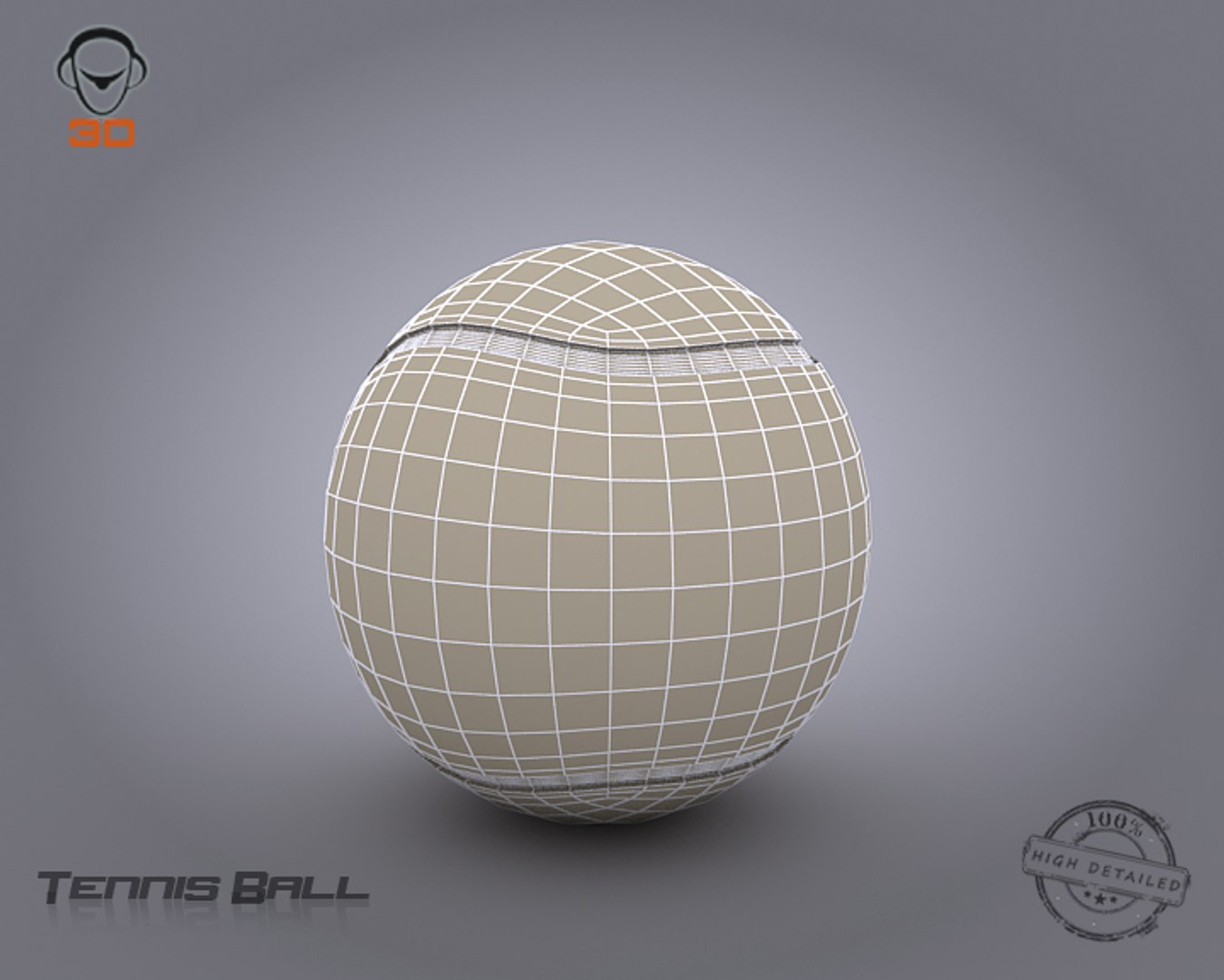 3d Tennis Ball Model