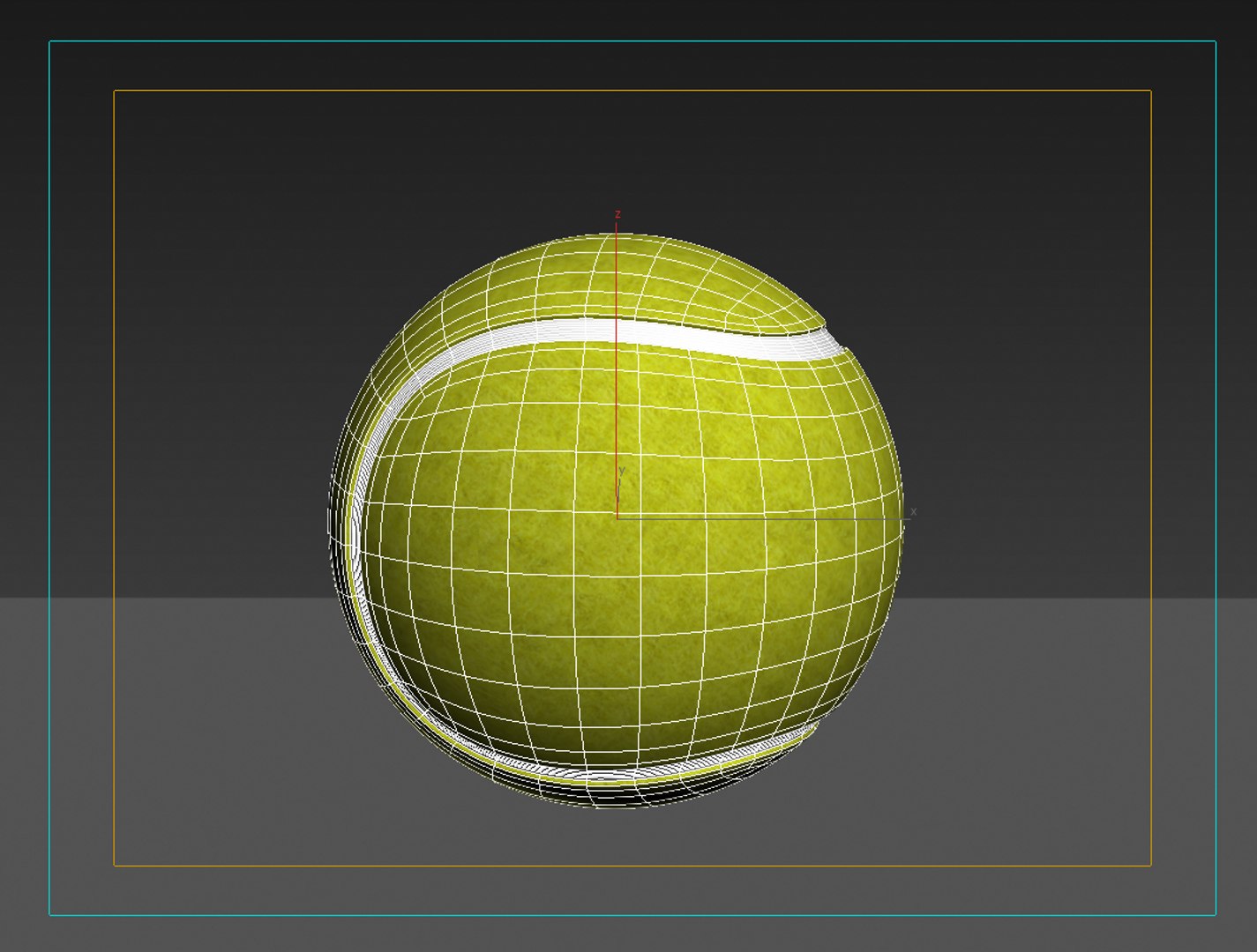 3d Tennis Ball Model