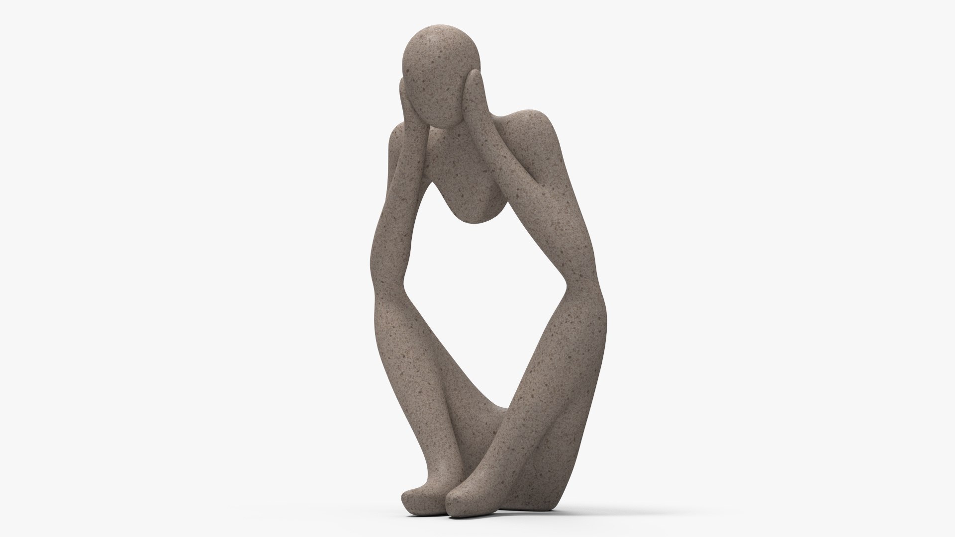 Home Decor Sculptures White Stone 3D Model - TurboSquid 2210707