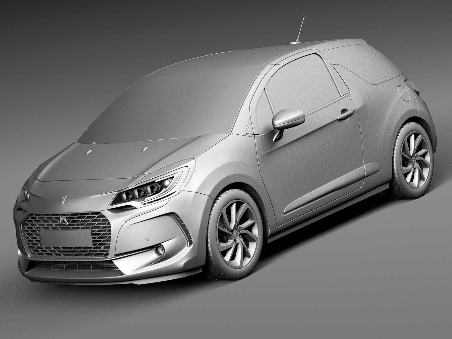 3d Model Citroen Ds3 2016