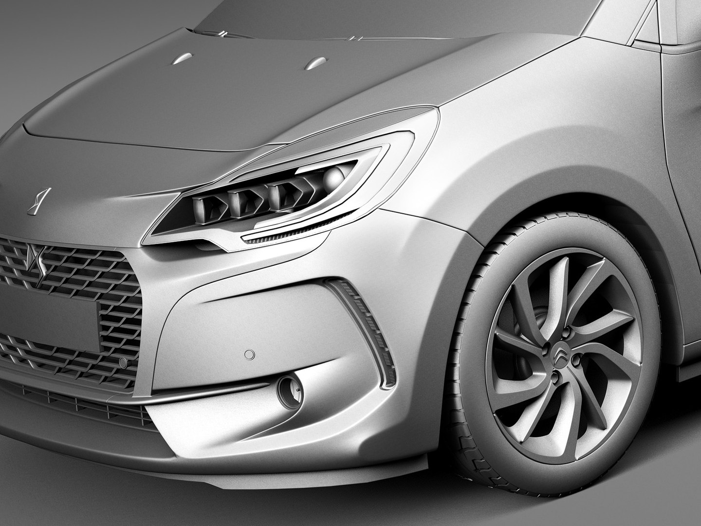 3d Model Citroen Ds3 2016