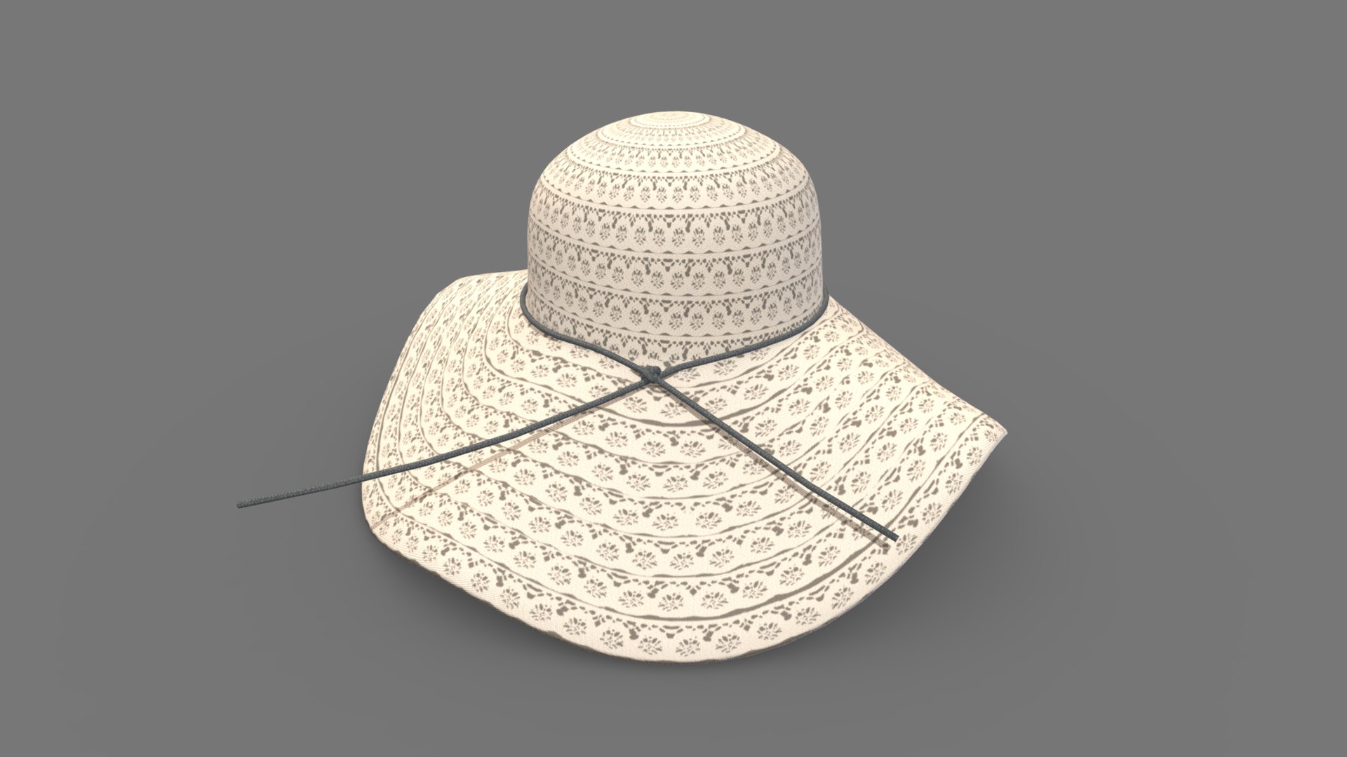 3D Summer Beach Sun Hats Low Poly PBR Realistic Model - TurboSquid 1930535