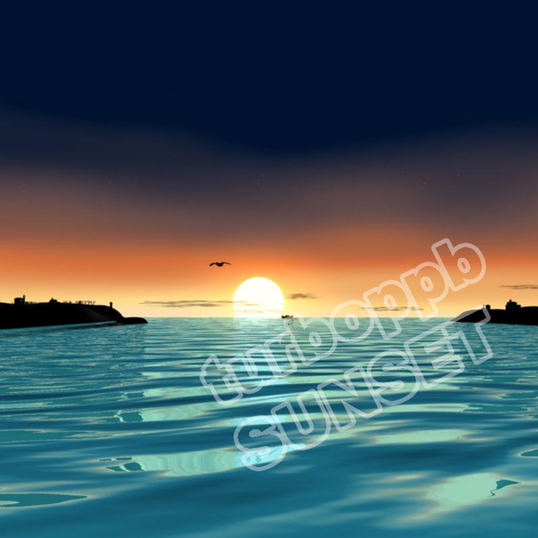 Sunset Sun 3d Model