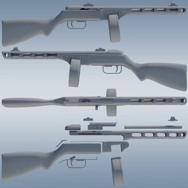 ppsh 41 ppsh-41 3d max