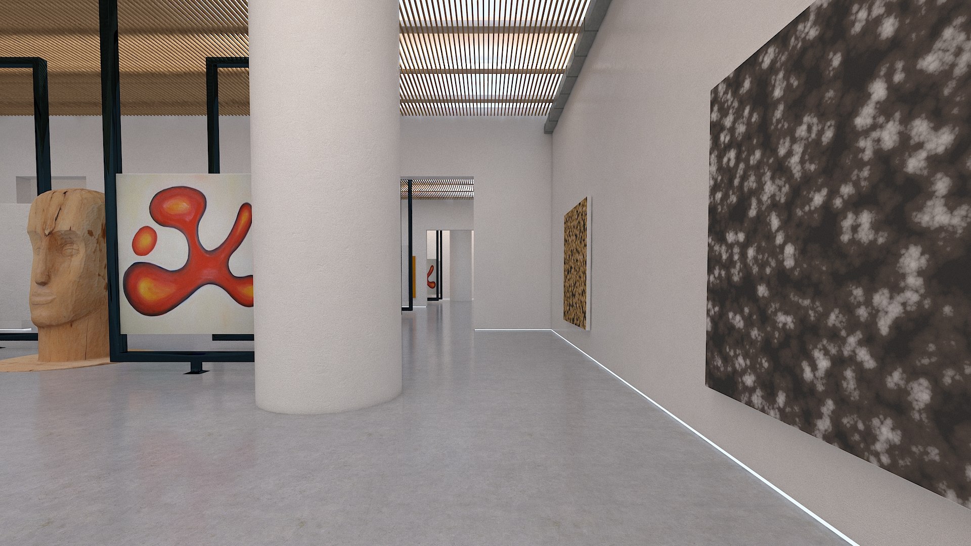 Realistic Gallery 3D Model - TurboSquid 1702337