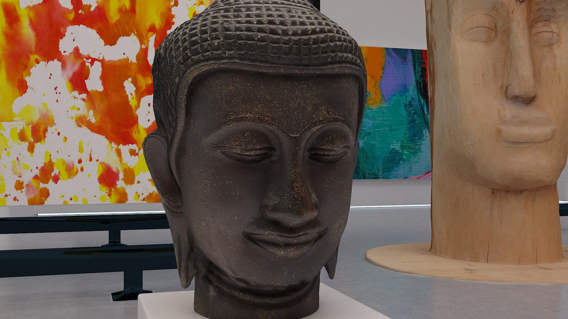 Realistic Gallery 3D Model - TurboSquid 1702337