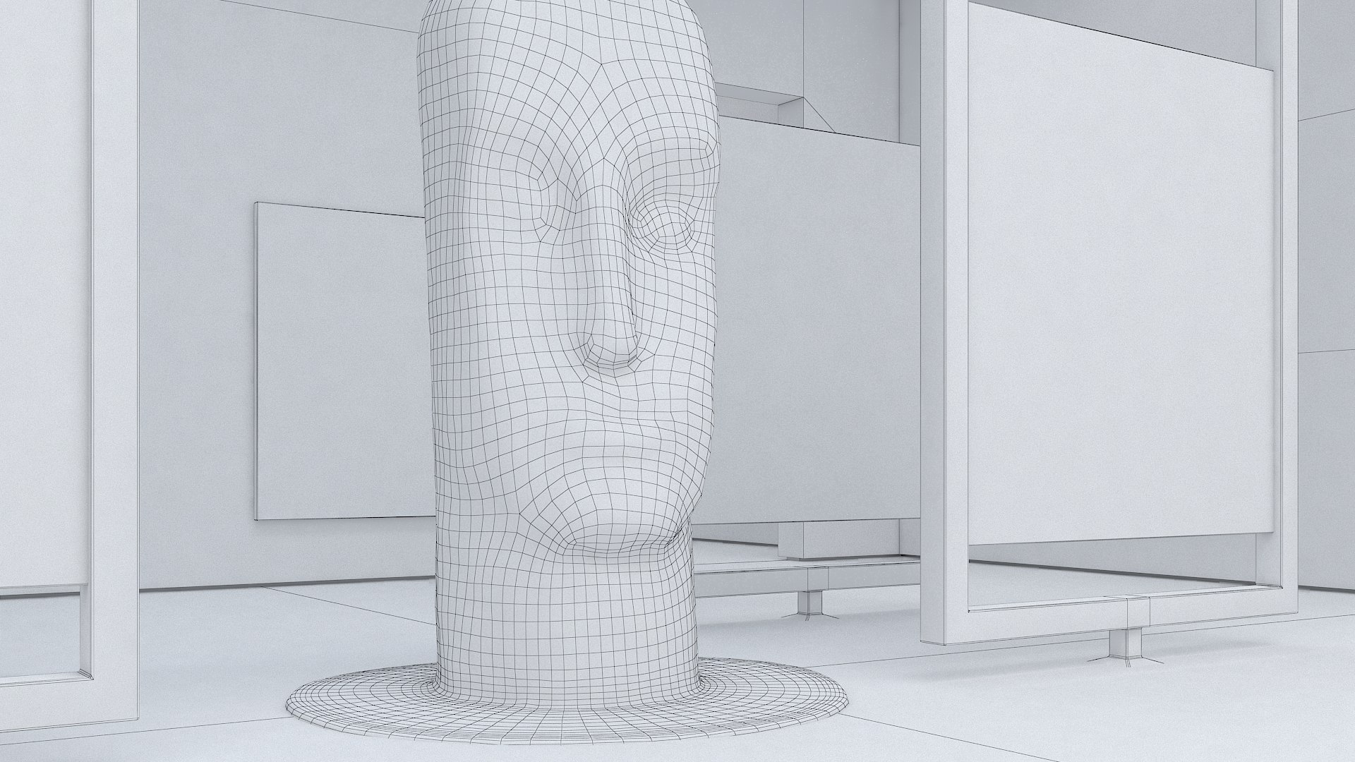 Realistic Gallery 3D Model - TurboSquid 1702337