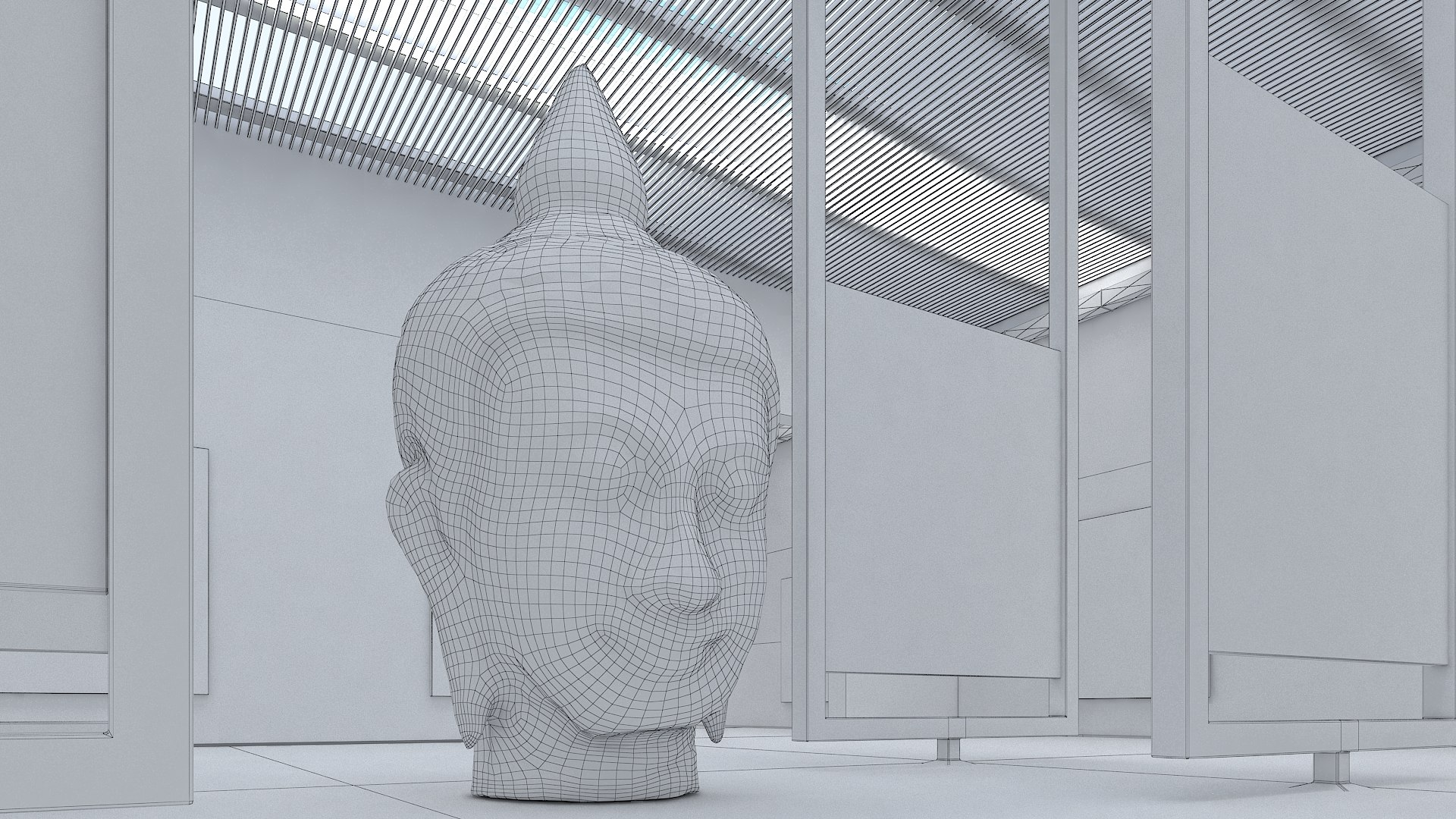 Realistic Gallery 3D Model - TurboSquid 1702337