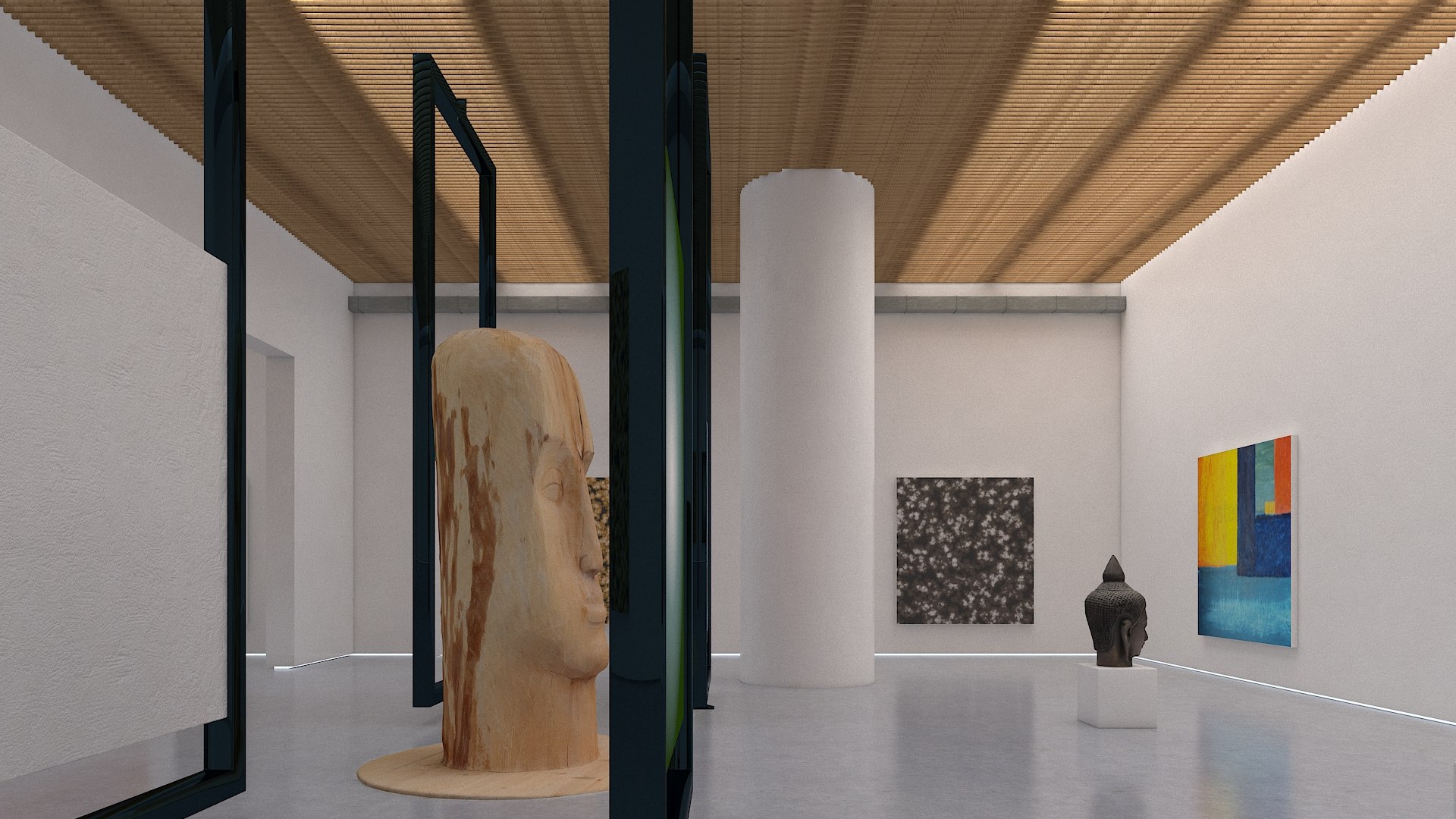 Realistic Gallery 3D Model - TurboSquid 1702337