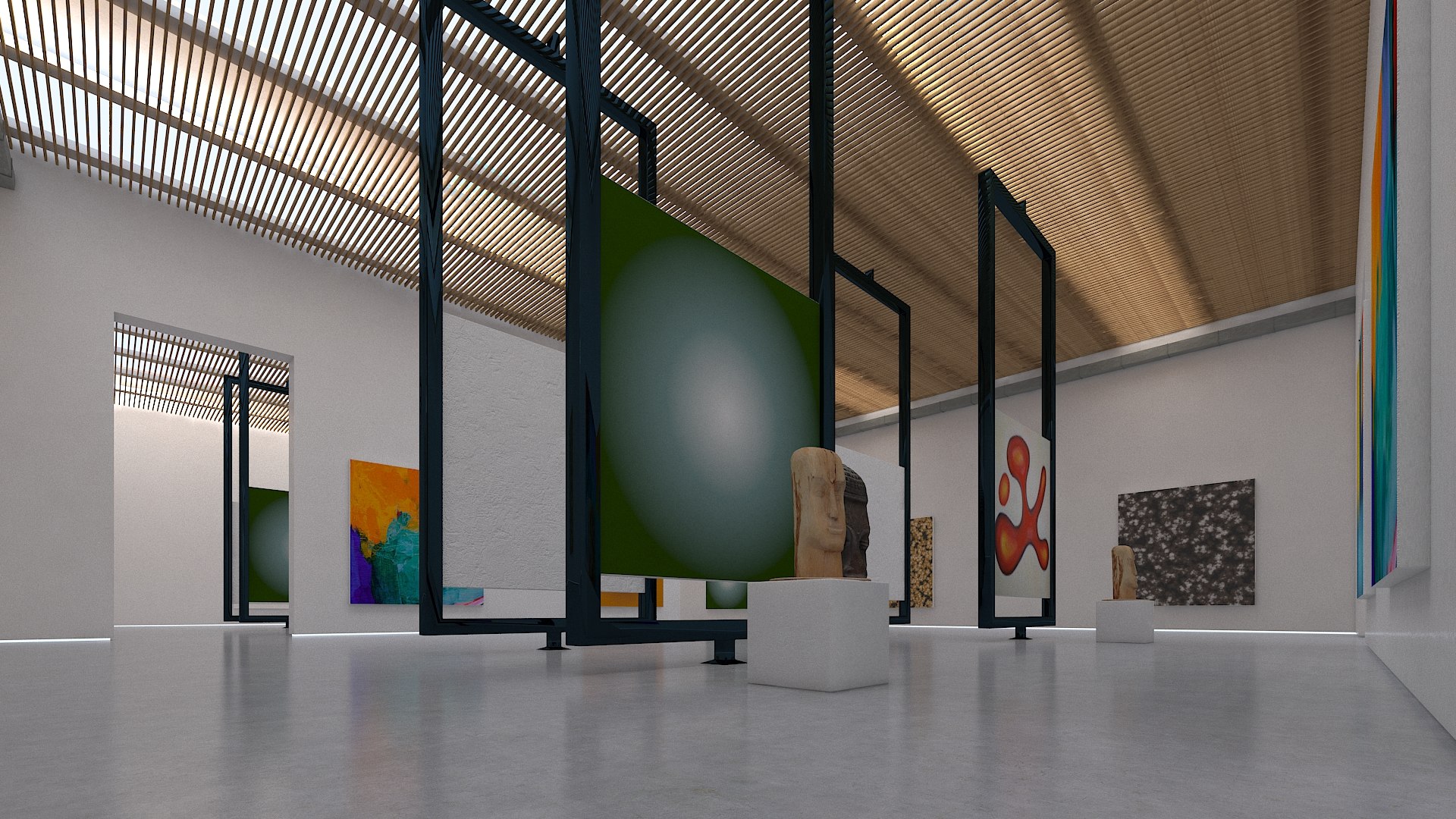 Realistic Gallery 3D Model - TurboSquid 1702337