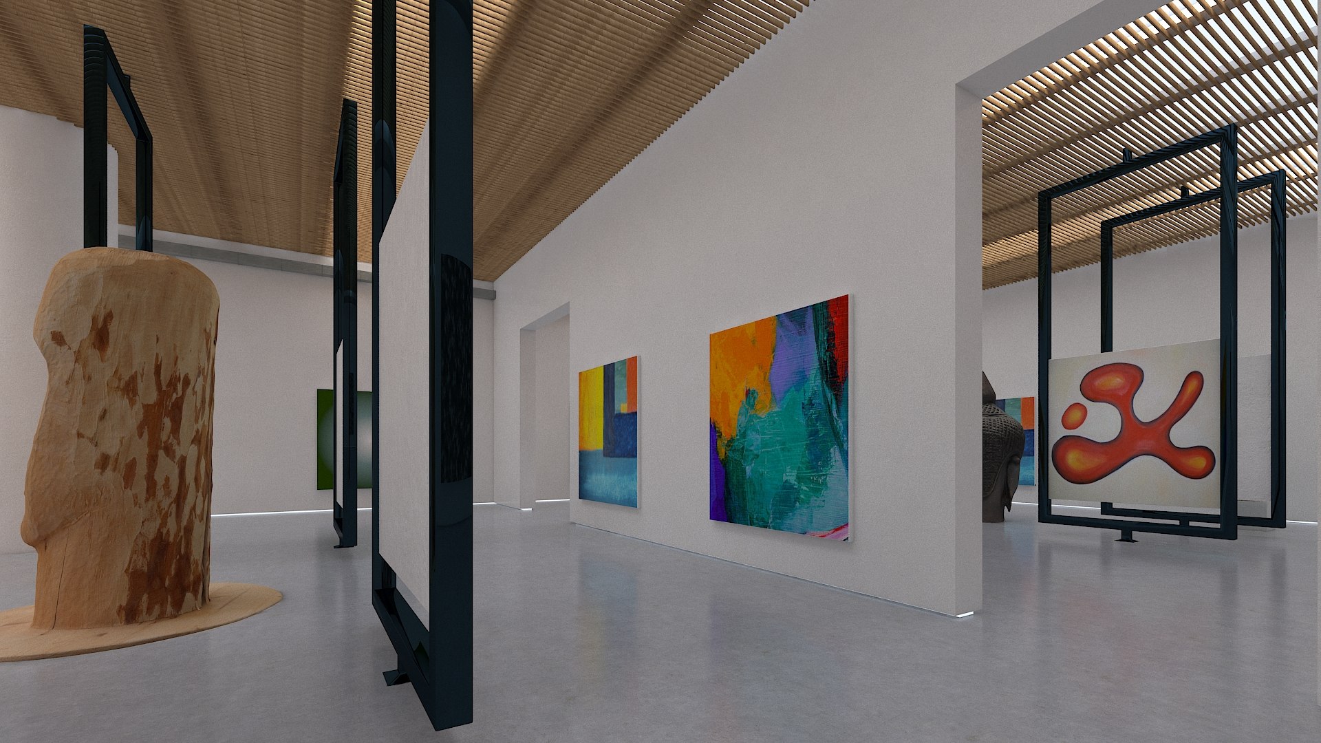 Realistic Gallery 3D Model - TurboSquid 1702337