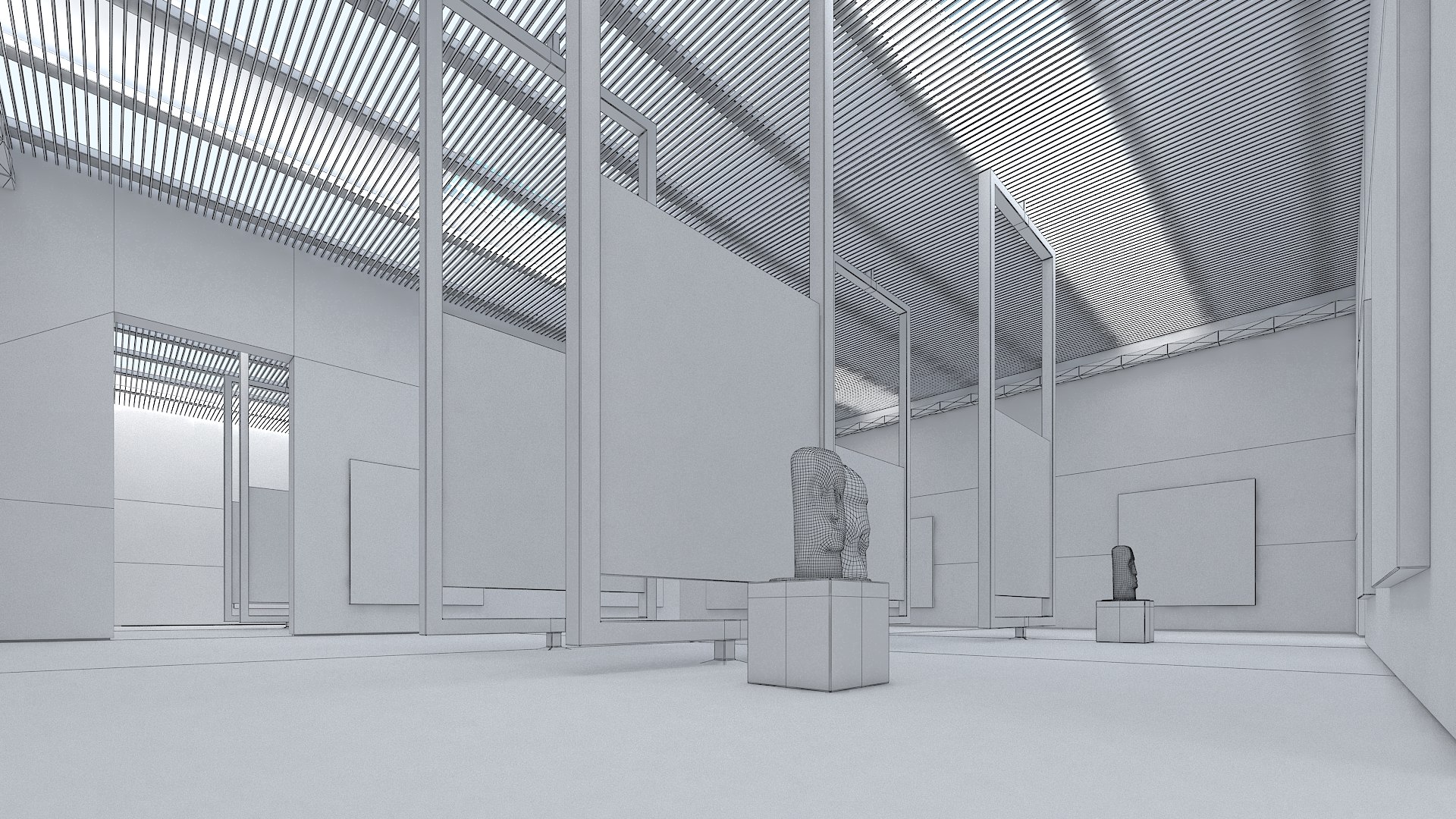 Realistic Gallery 3D Model - TurboSquid 1702337