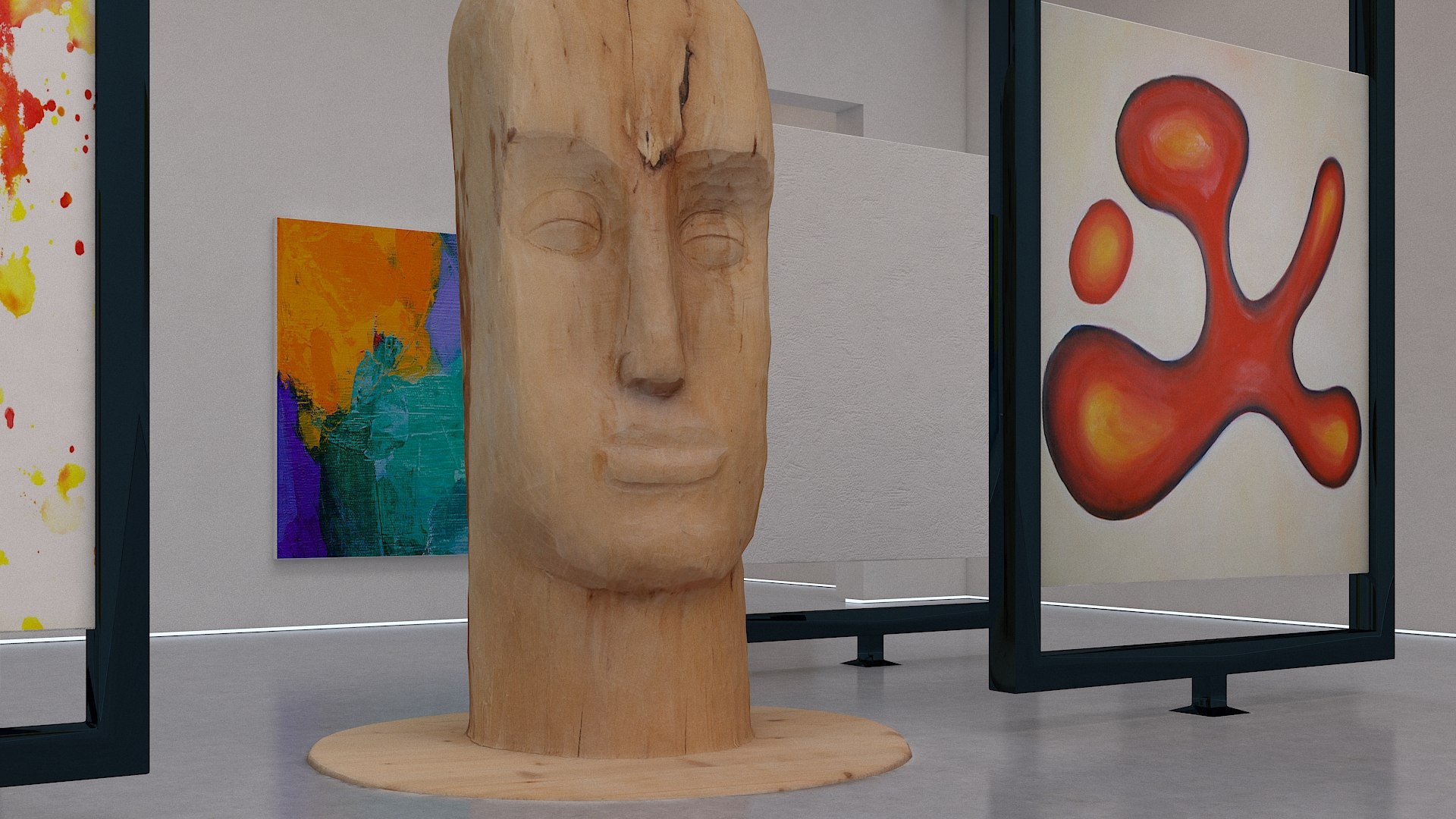 Realistic Gallery 3D Model - TurboSquid 1702337