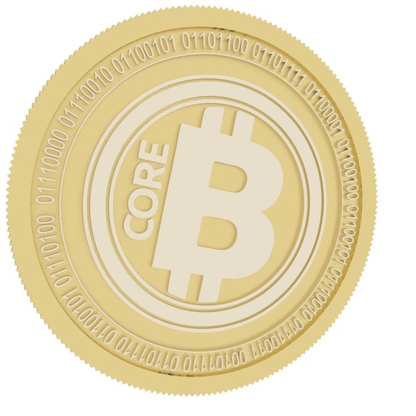 3D bitcore gold coin model - TurboSquid 1493263