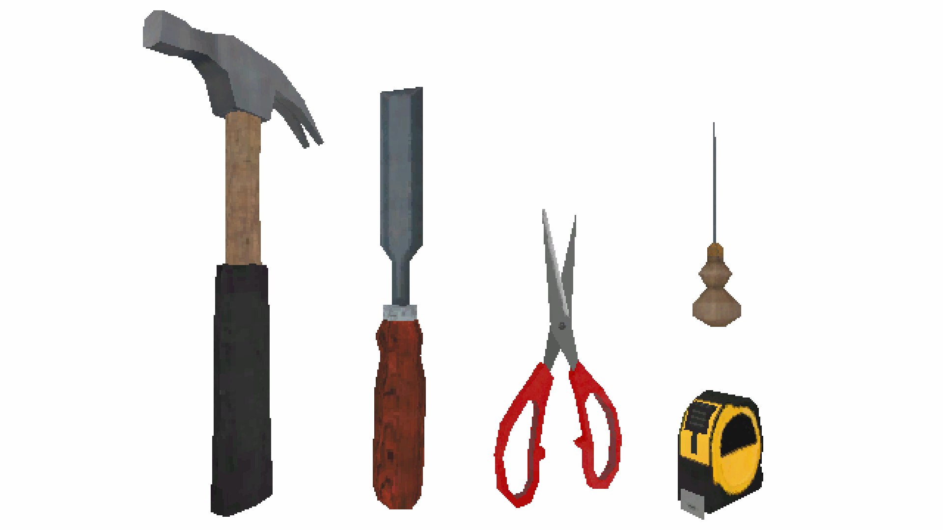 3D Model PS1 Low Poly Tool Collection - TurboSquid 1789277