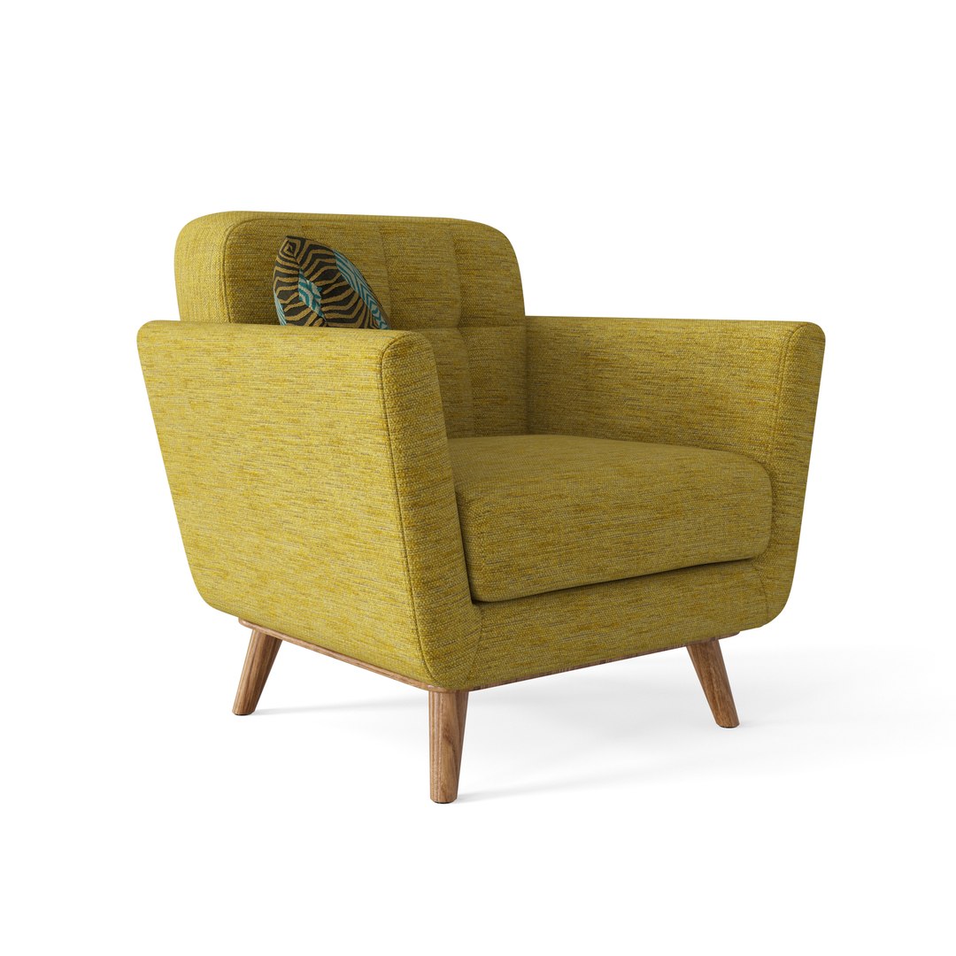 Hanford Armchair 3D Model - TurboSquid 1908655