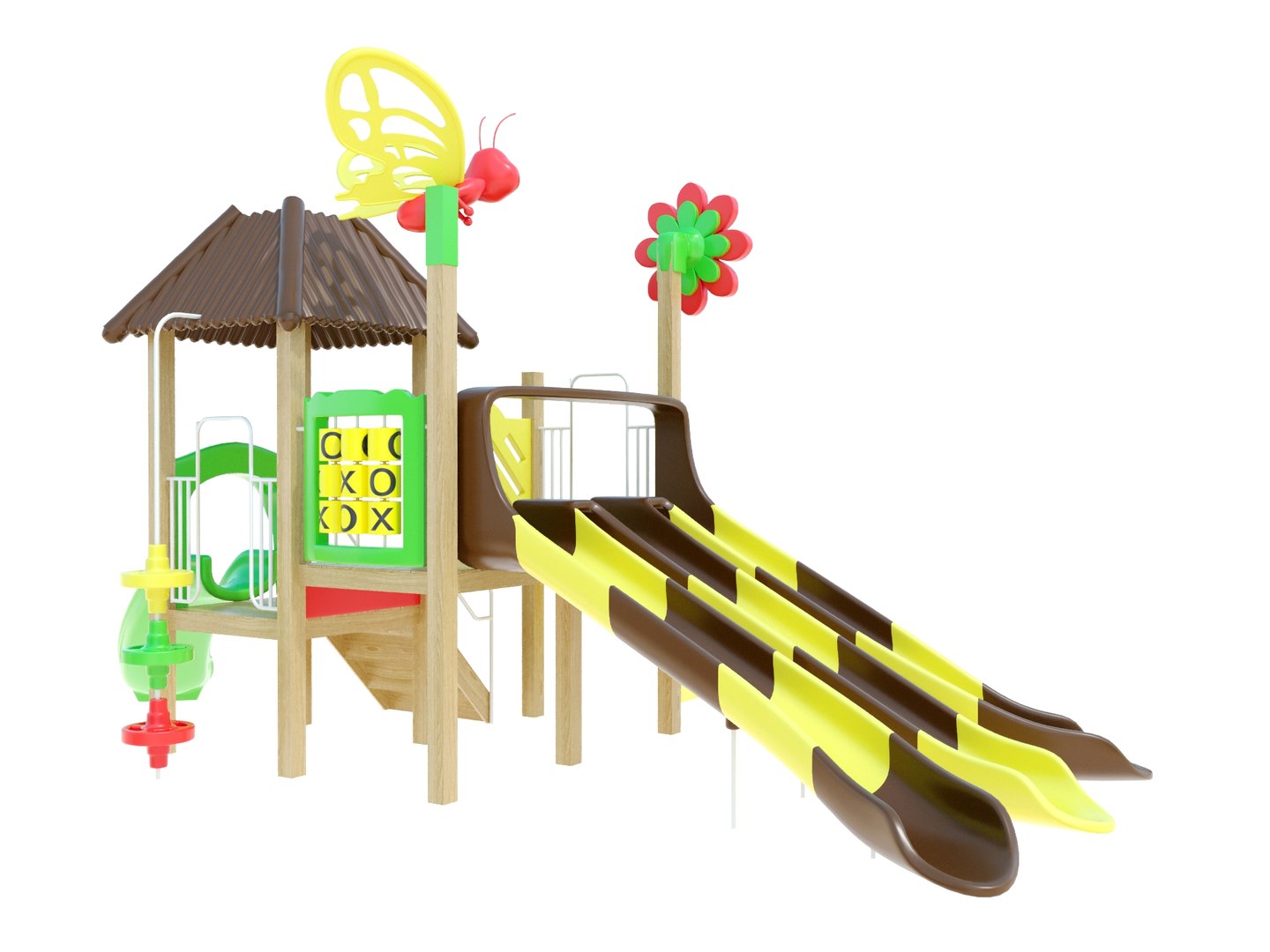 PLAYGROUND ECOPLAY 400 SPEED KIDS Model - TurboSquid 1976365