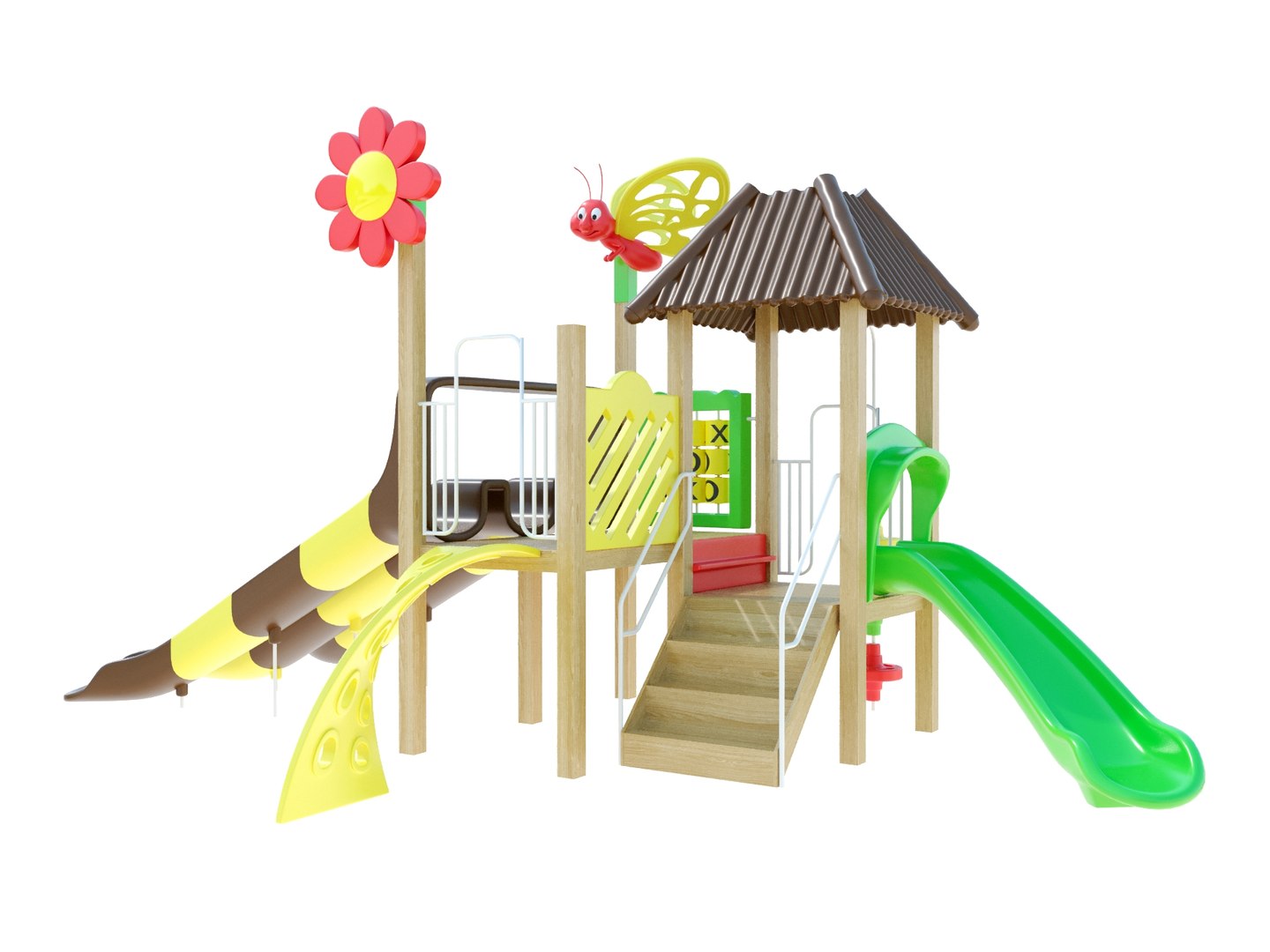 PLAYGROUND ECOPLAY 400 SPEED KIDS Model - TurboSquid 1976365