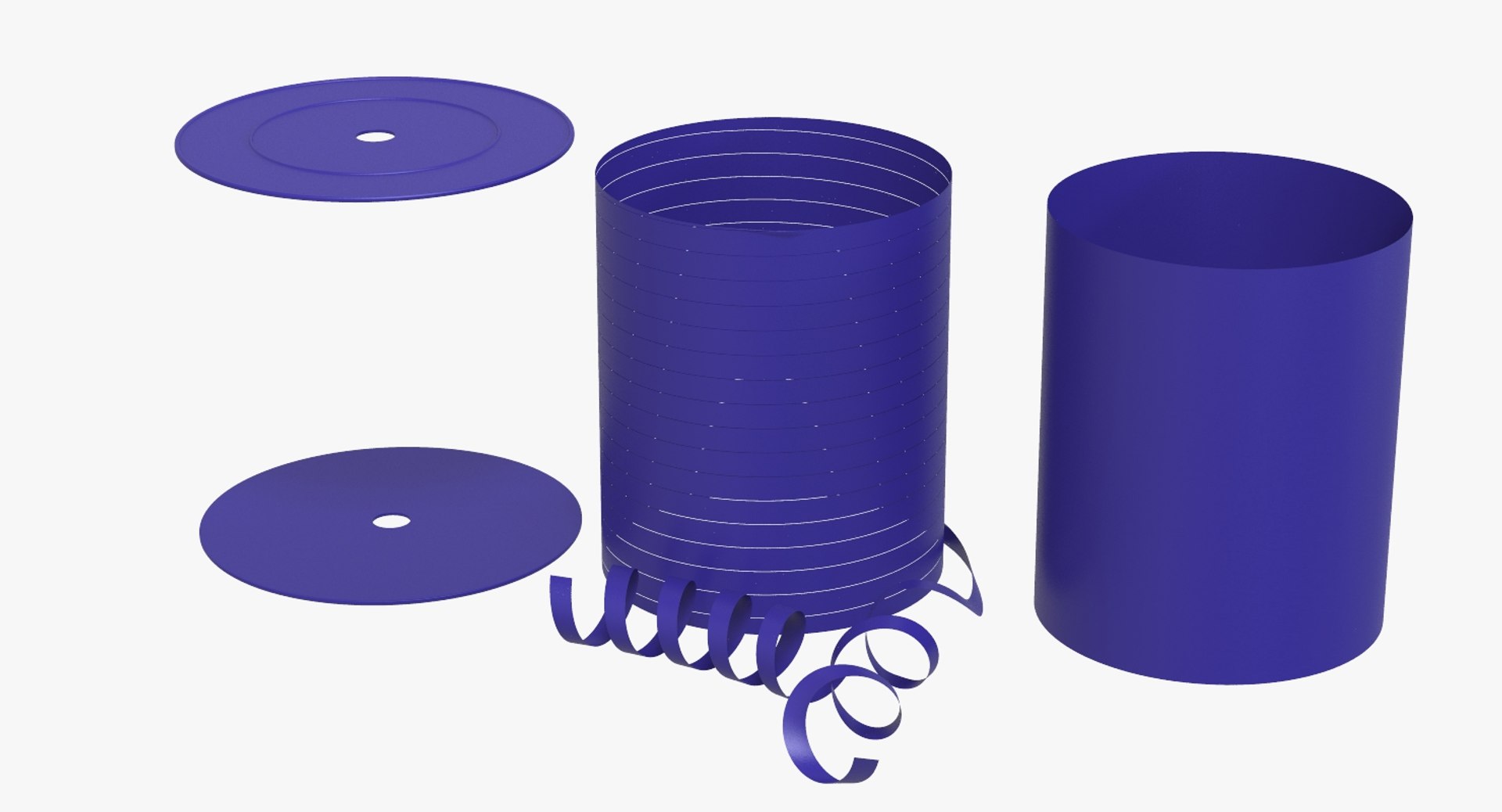 3D roll bolduc ribbon - TurboSquid 1368861