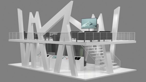 Robotic arm exhibition booth design model - TurboSquid 1589306