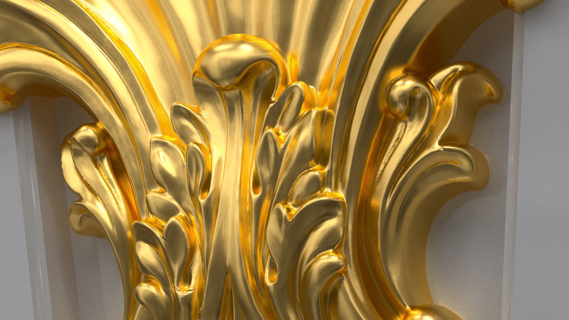 3D Plaster Decorative Bow DS254 Model - TurboSquid 2385721