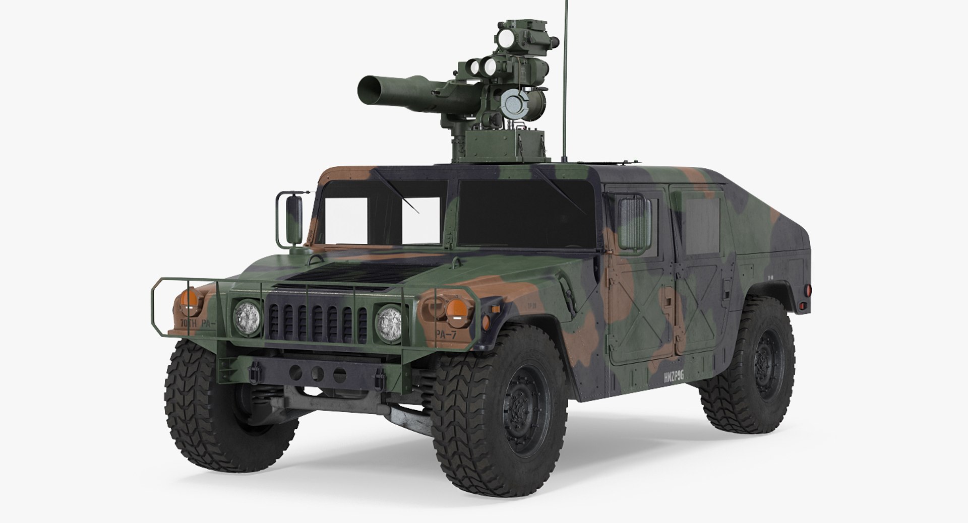 3d model hmmwv tow missile carrier