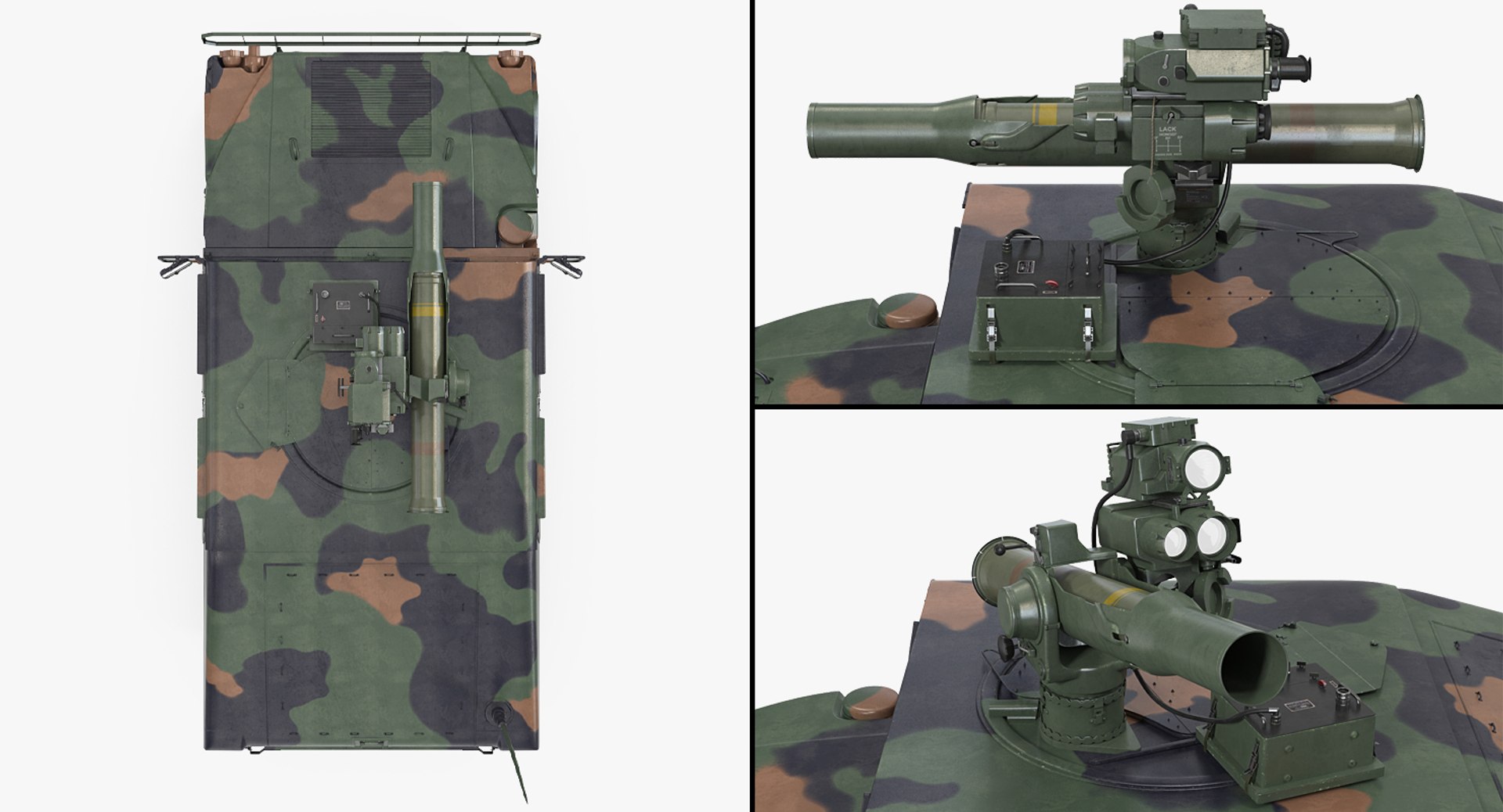 3d model hmmwv tow missile carrier