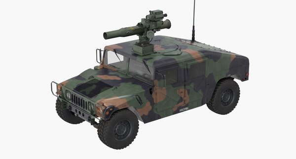 3d model hmmwv tow missile carrier