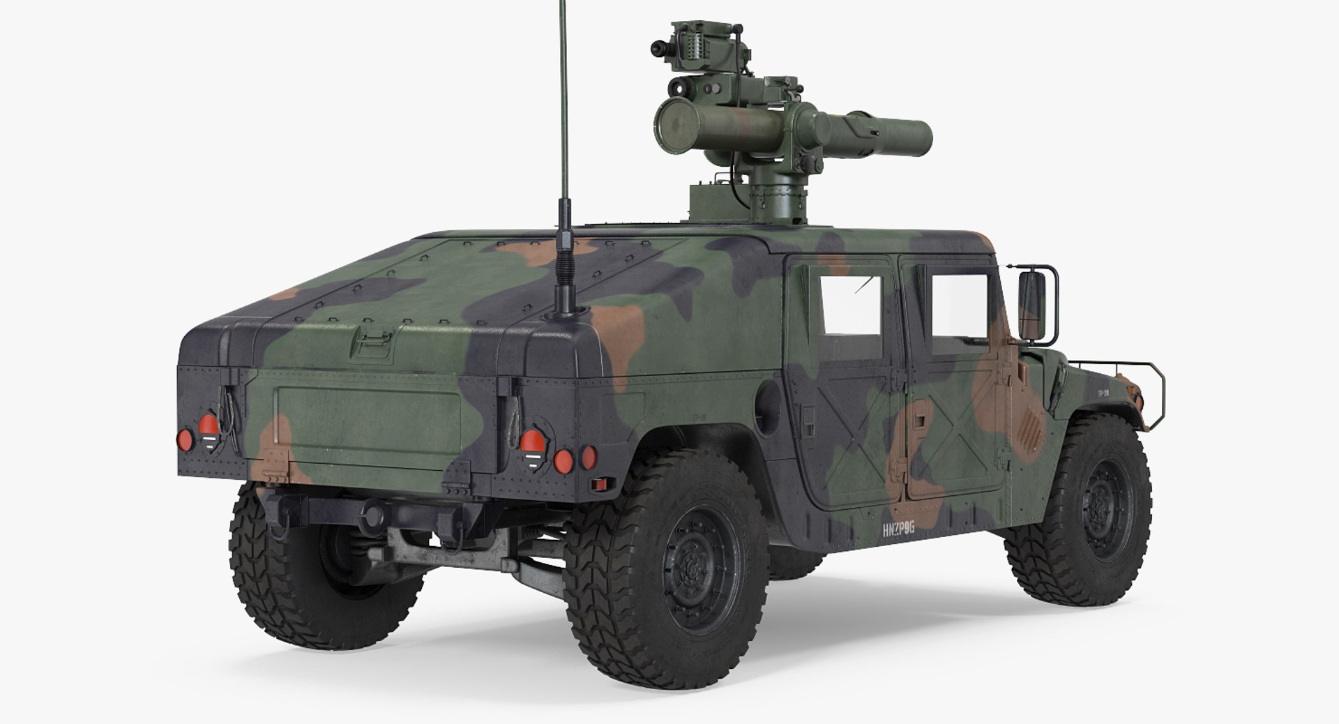 3d model hmmwv tow missile carrier