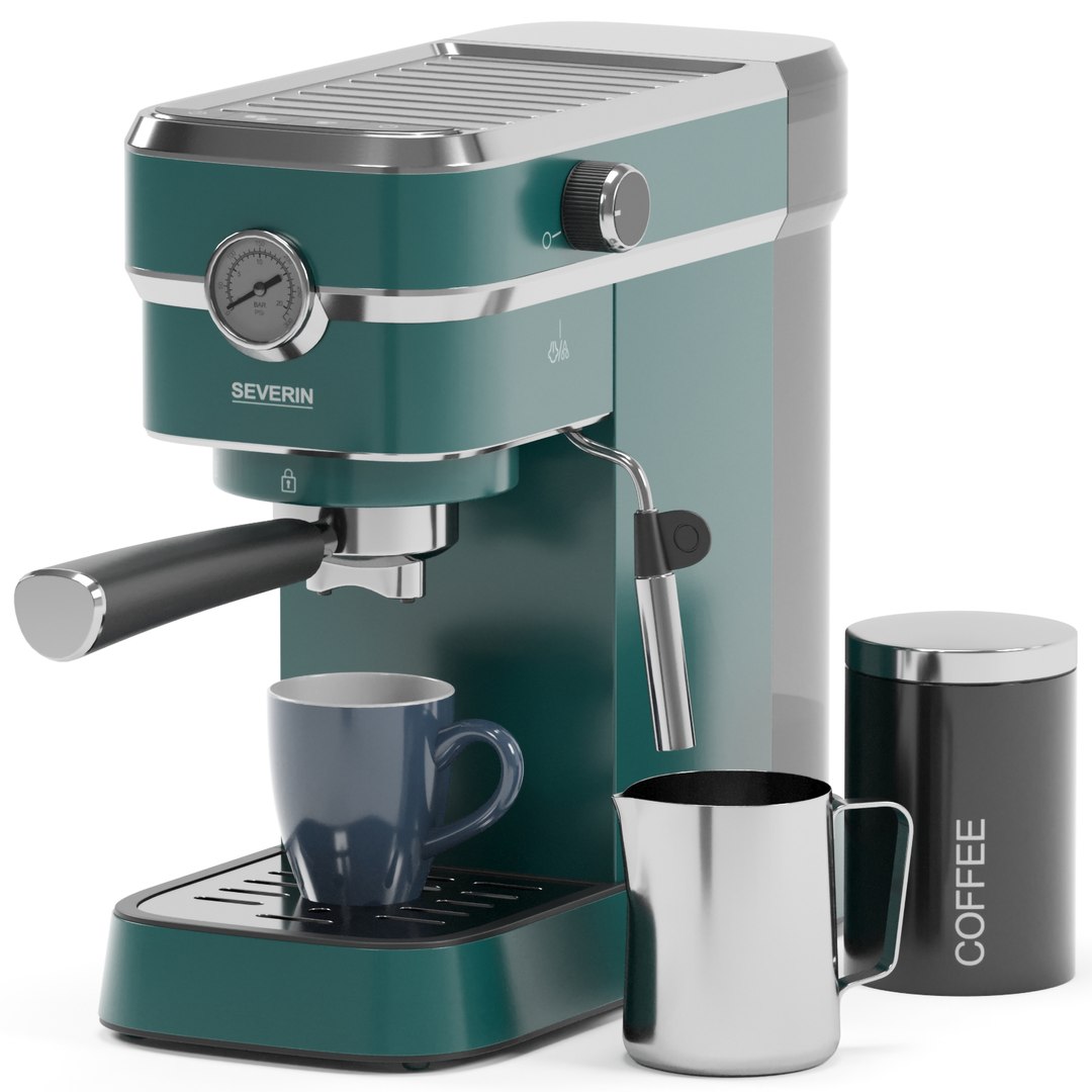 3D SEVERIN Espresso Coffee Machine Model - TurboSquid 2201163