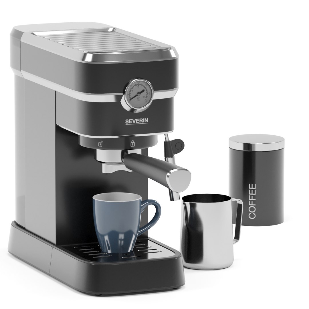 3D SEVERIN Espresso Coffee Machine Model - TurboSquid 2201163