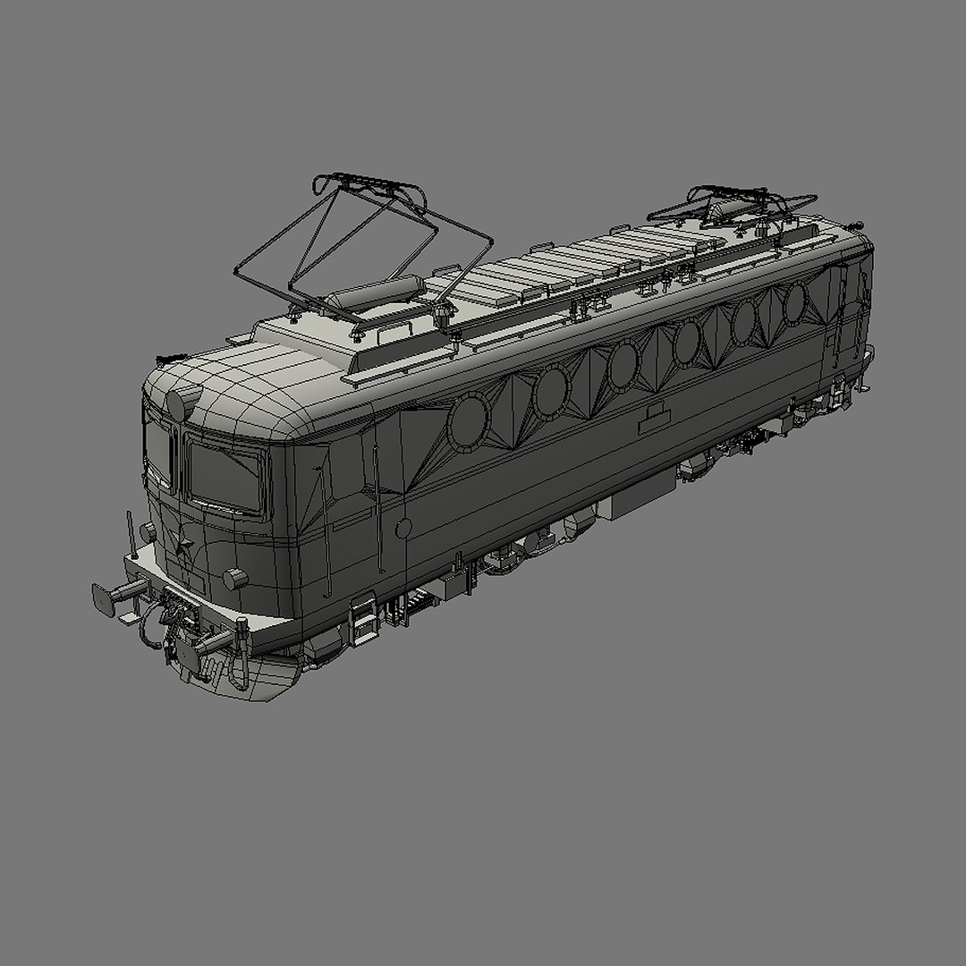 3d Model Electric E499 0 Locomotive
