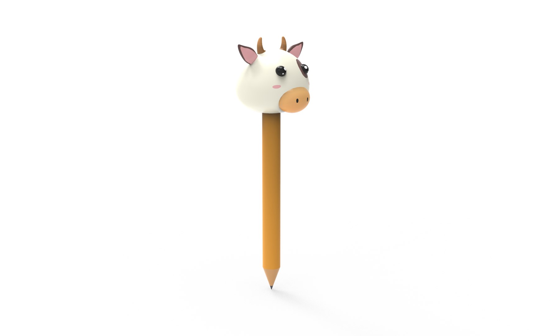 Pencil Cow School Supplies V001 3D Model - TurboSquid 2169434