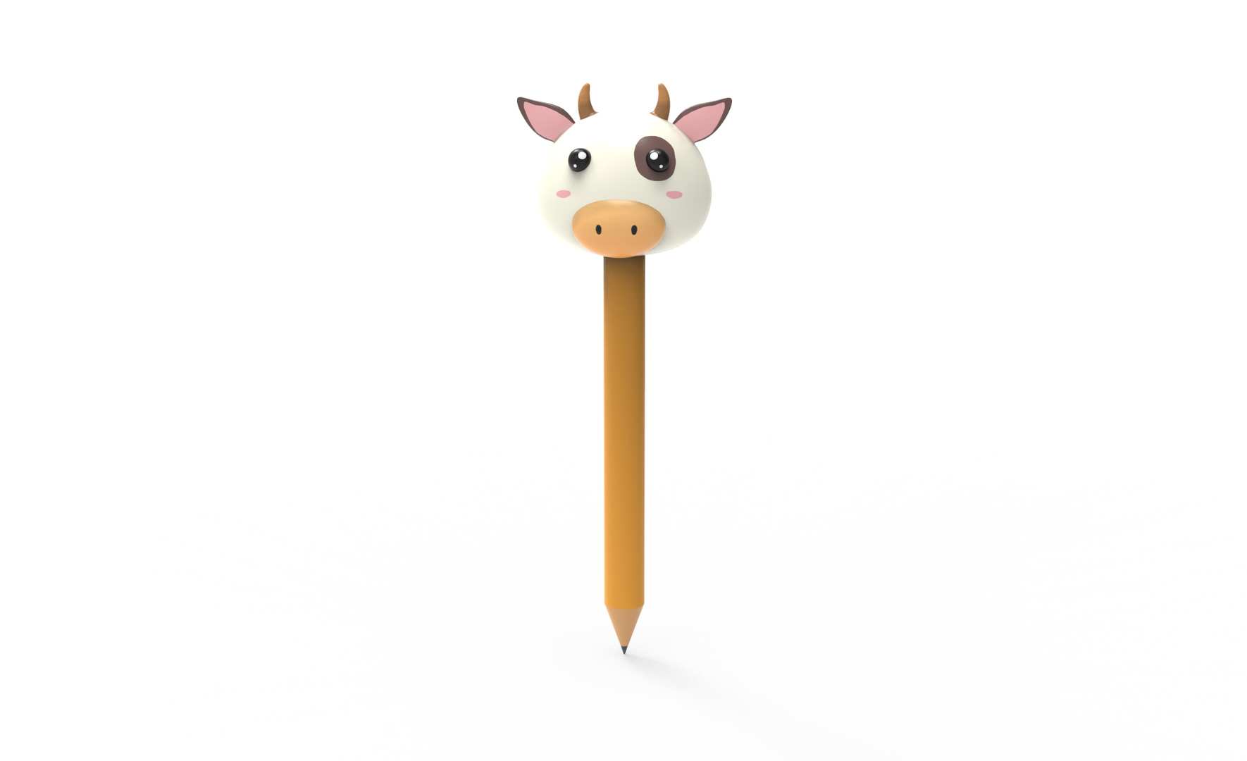 Pencil Cow School Supplies V001 3D Model - TurboSquid 2169434