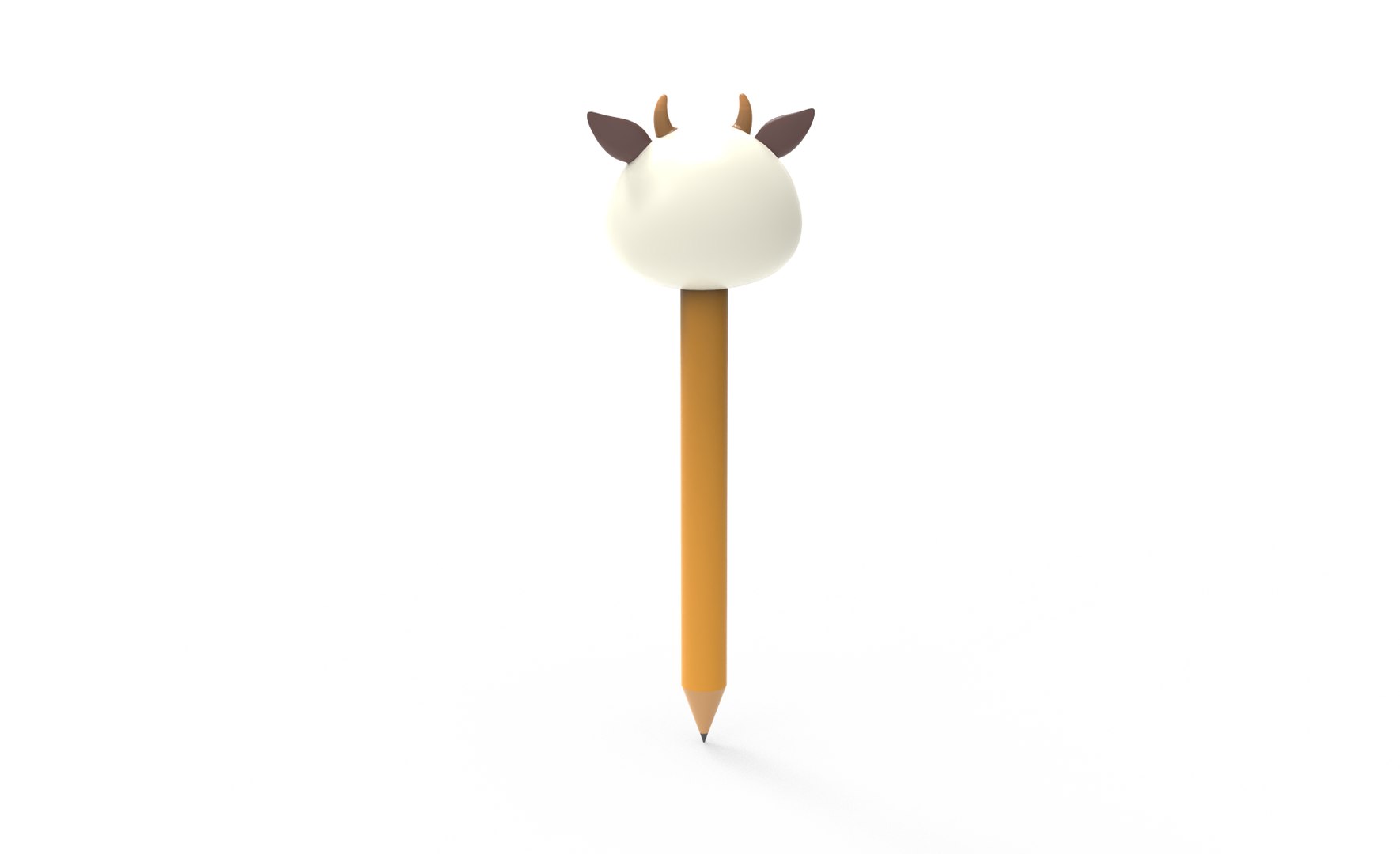 Pencil Cow School Supplies V001 3D Model - TurboSquid 2169434