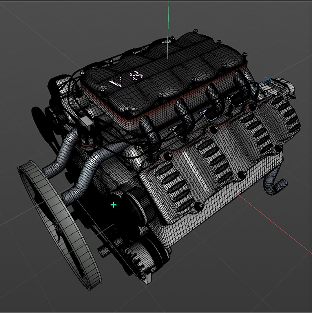 Car Engine 3D Model - TurboSquid 1736709