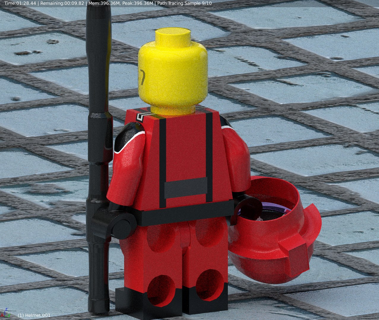 blend lego red shadow figures